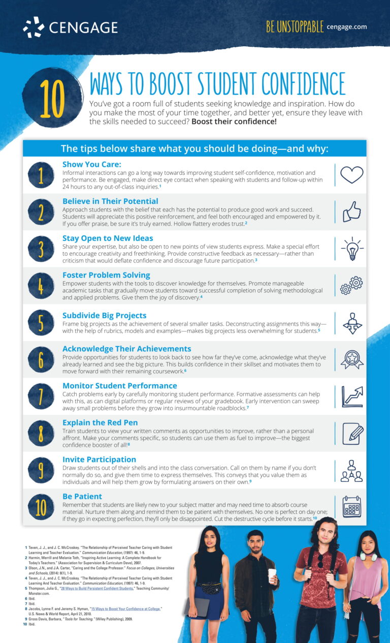 10 Tips to Boost Student Confidence - The Cengage Blog - Cengage