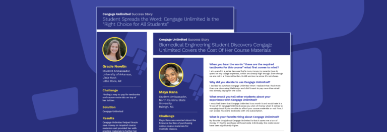 Two Students, Two Stories of Cengage Unlimited - The Cengage Blog